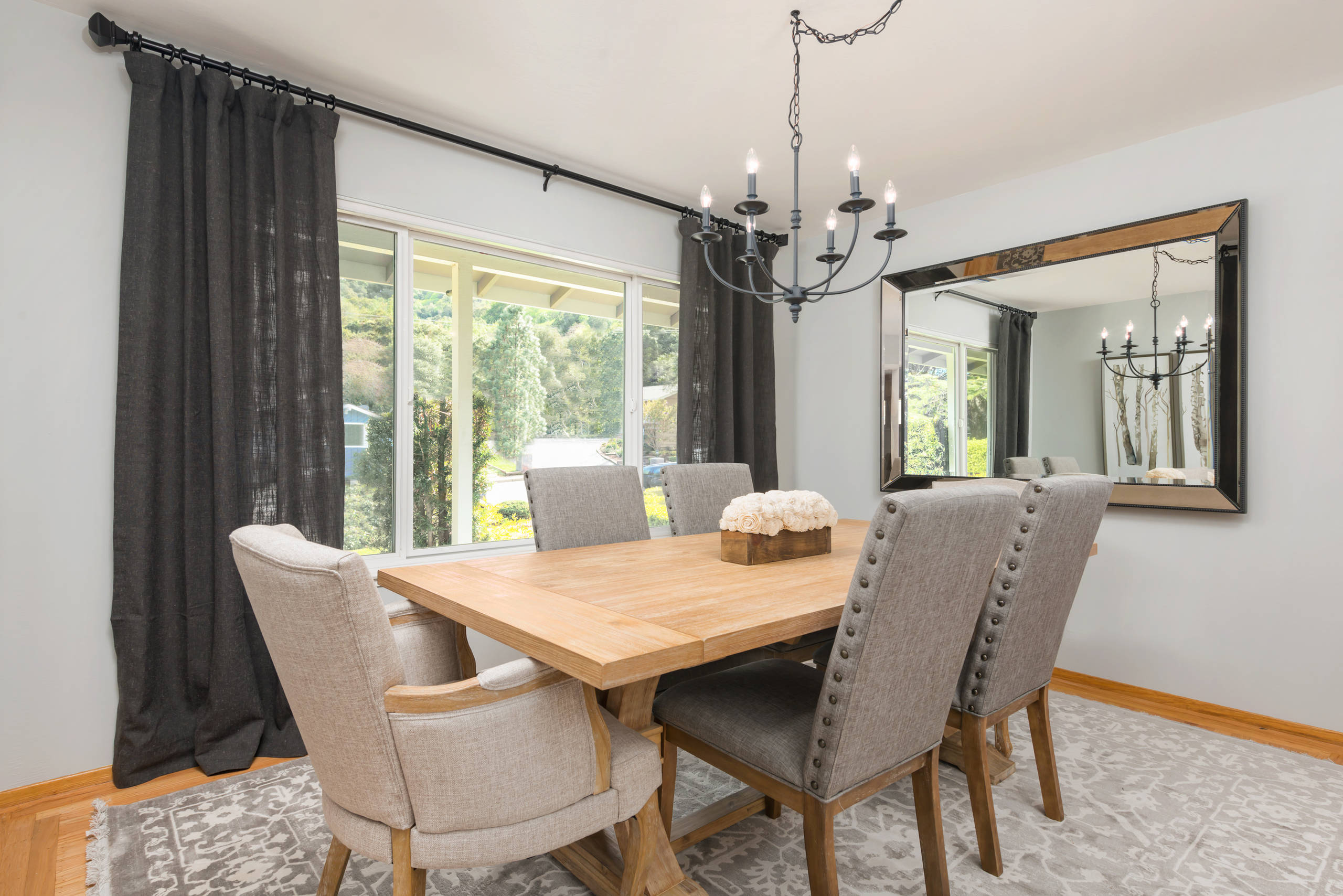 Rustic White Dining Room