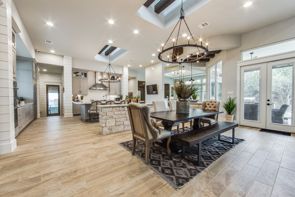 Bulverde Model House - Farmhouse - Dining Room - Dallas - by Olinova ...