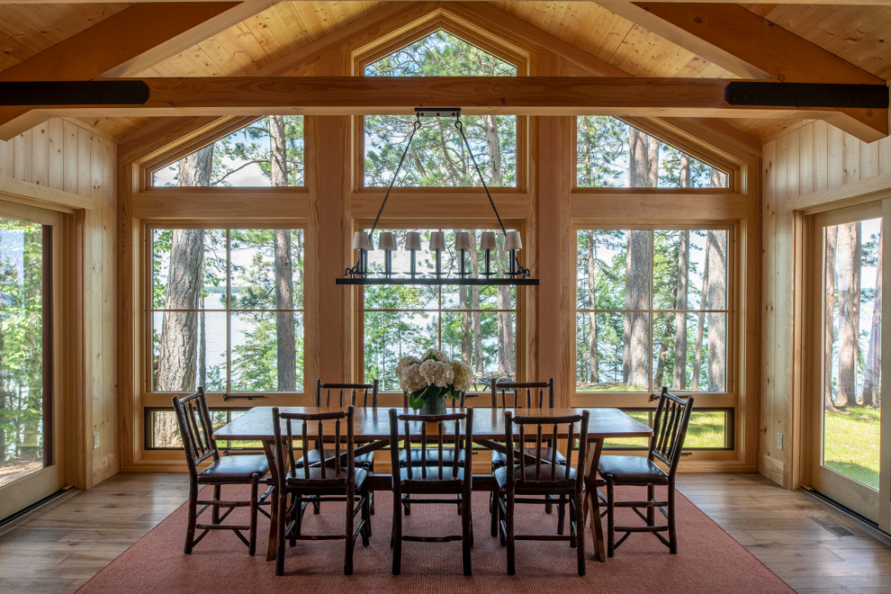Camp Cabin - Rustic - Dining Room - Minneapolis - by Rehkamp Larson ...