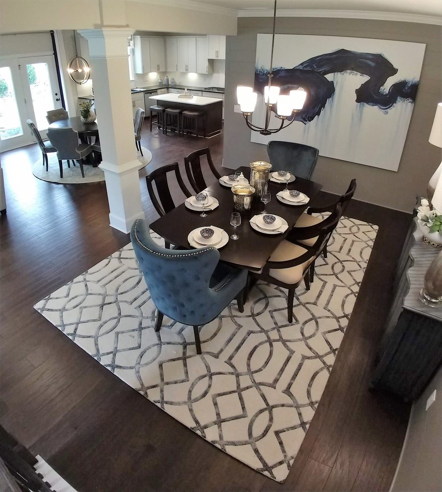 Classic Navy Transitional - Traditional - Dining Room - Other - by The ...