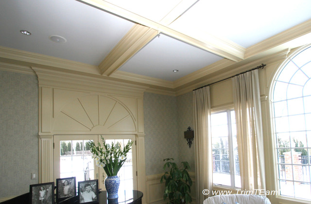 Coffered Ceilings and Beams - Clásico - Comedor - Nueva York - de Trim ...