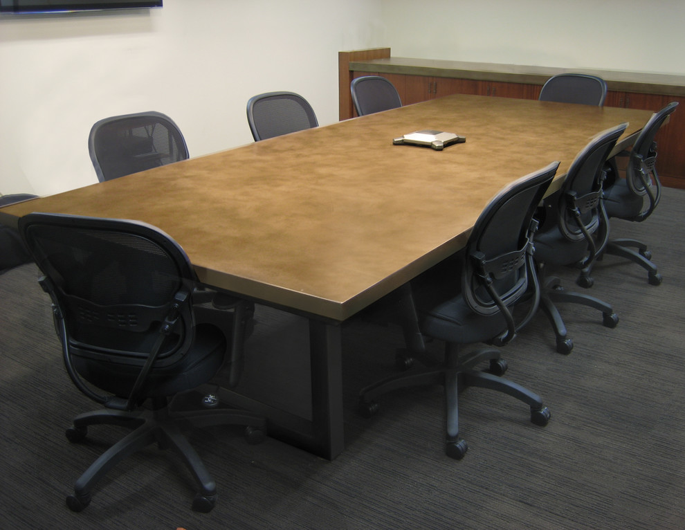 Contemporary Concrete Conference Table - Contemporary - Dining Room ...