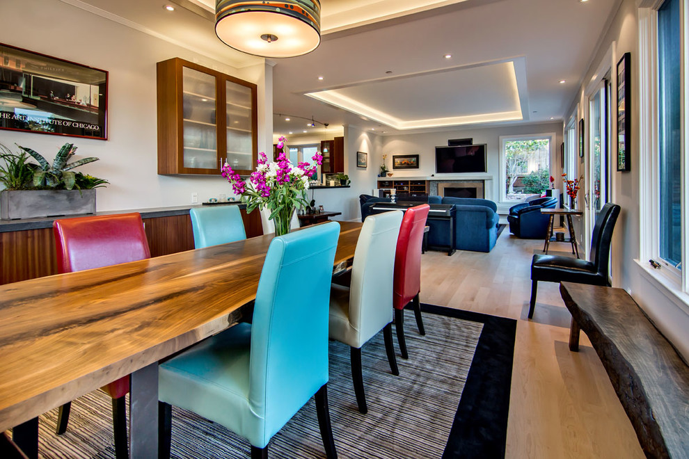 Contemporary Prairie Style Addition + Remodel - Contemporary - Dining ...