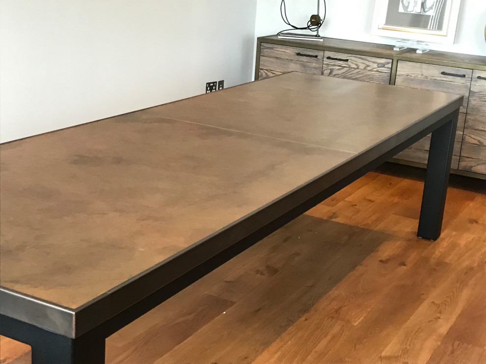 Copper Dining Table - Modern - Dining Room - by Pamela Langbridge ...