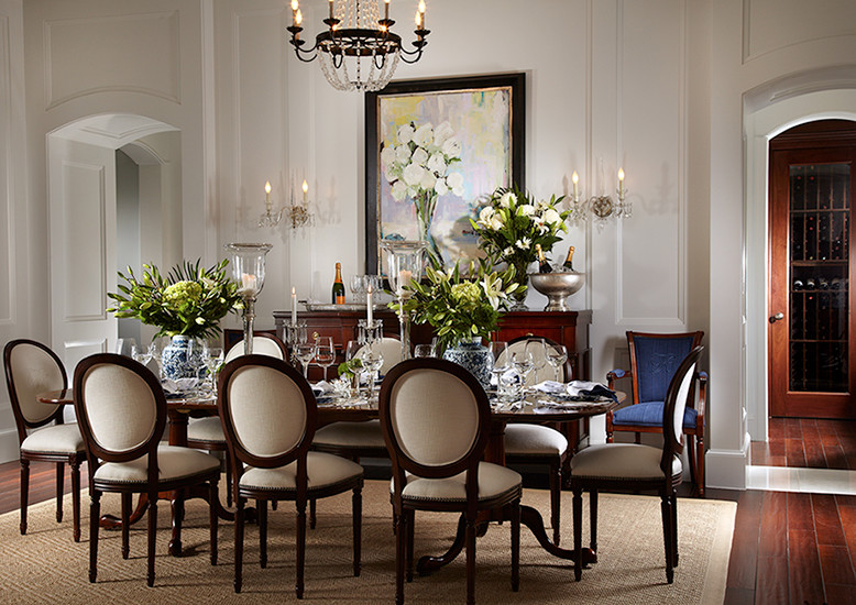 Courtyard Estate With Guest House - Traditional - Dining Room - Miami ...