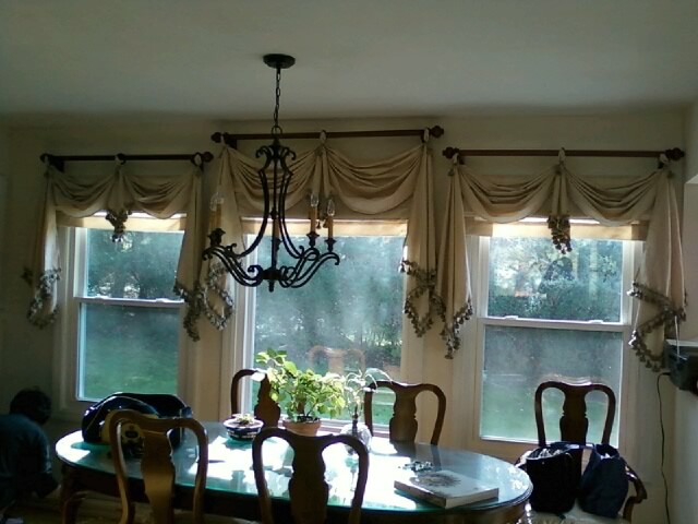 Custom window treatments/interior design - Traditional - Dining Room ...