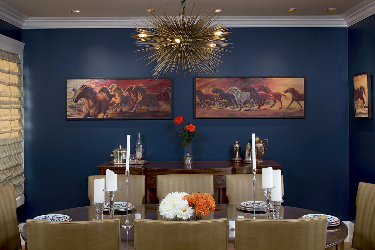 Two Tone Dining Room Walls
