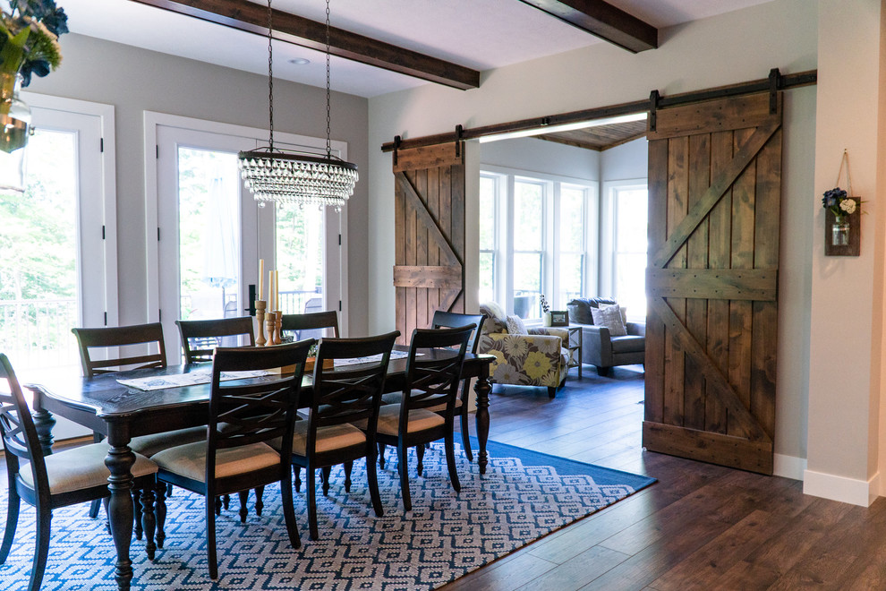 Dining Room Barn Doors - Farmhouse - Dining Room - Indianapolis - by ...