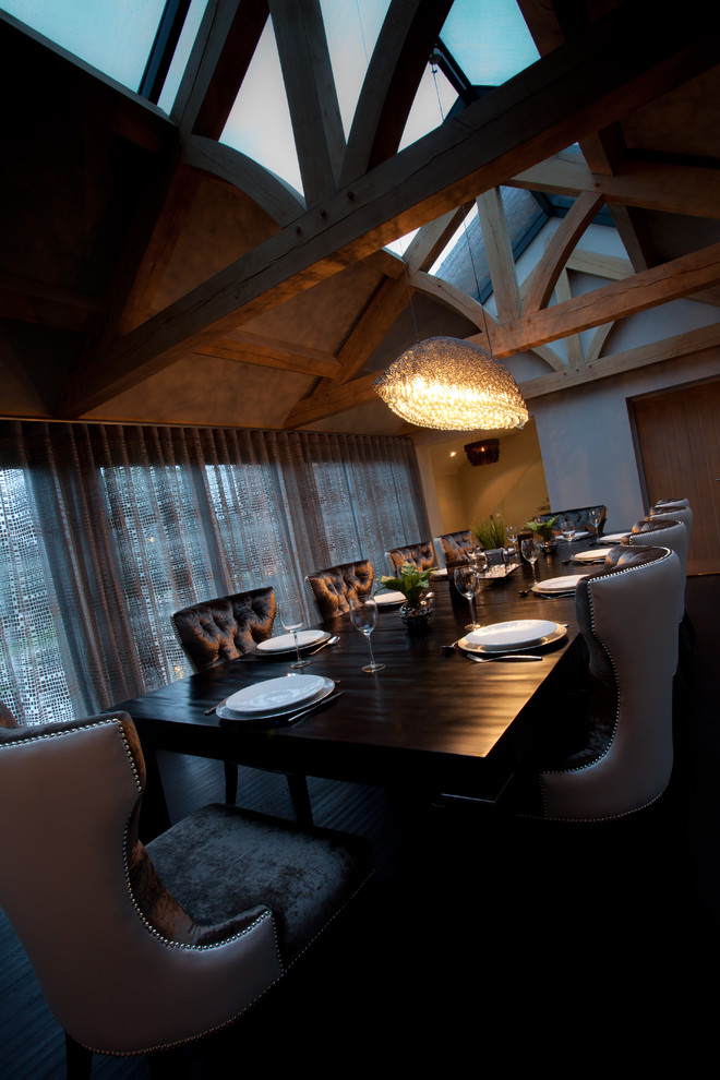 Dining room connecting atrium - Walmsley - Farmhouse - Dining Room - by ...