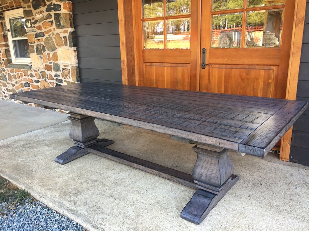 Double Pedestal Tables Made with New Wood - Dining Room - Philadelphia ...