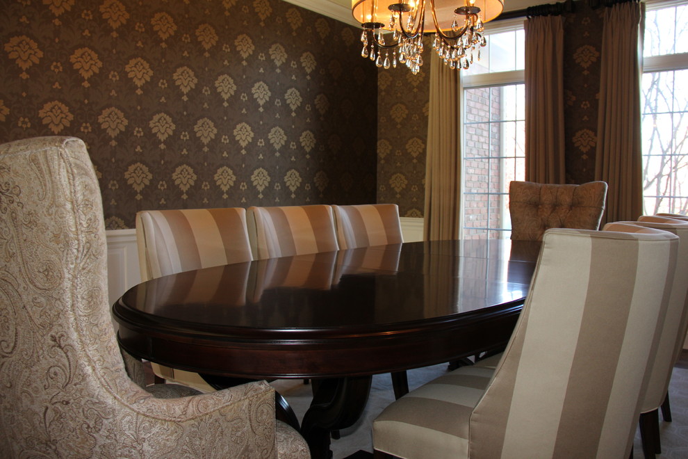 Dramatic Dining Room - Transitional - Dining Room - Chicago - by MMT ...