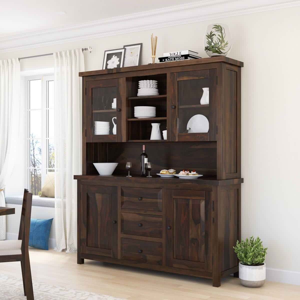 Dining Room Buffet With Glass Doors