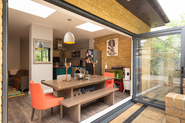 Extension - Kitchen to Patio with Large Bi-Fold door - Contemporary ...