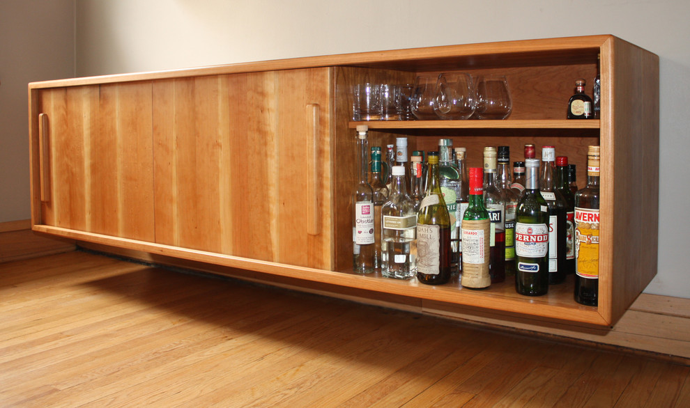 Floating Dining Room Buffet with Glassware Cabinet - Anni '50 - Sala da ...