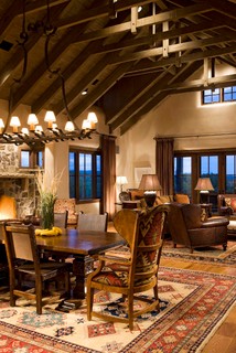 Ranch Style Dining Room in Santa Fe - Farmhouse - Dining Room ...