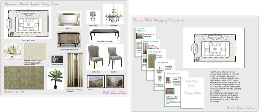 Francesca's Dining Room e-decorating project - Contemporary - Dining ...