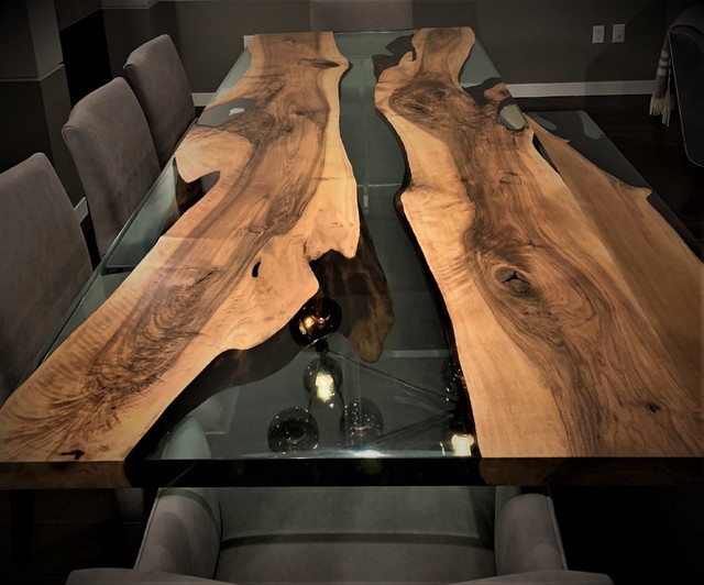 Fusion Dining Table & Bench - Dining Room - New York - by DELETE | Houzz UK