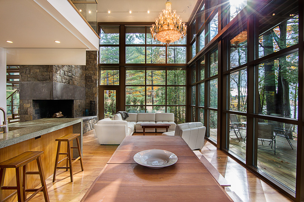 Glass and Trees - Modern - Dining Room - New York - by Elizabeth Haynes ...