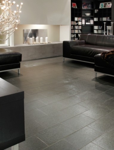 Glass Floor Tile - Contemporary - Dining Room - Vancouver - by ...