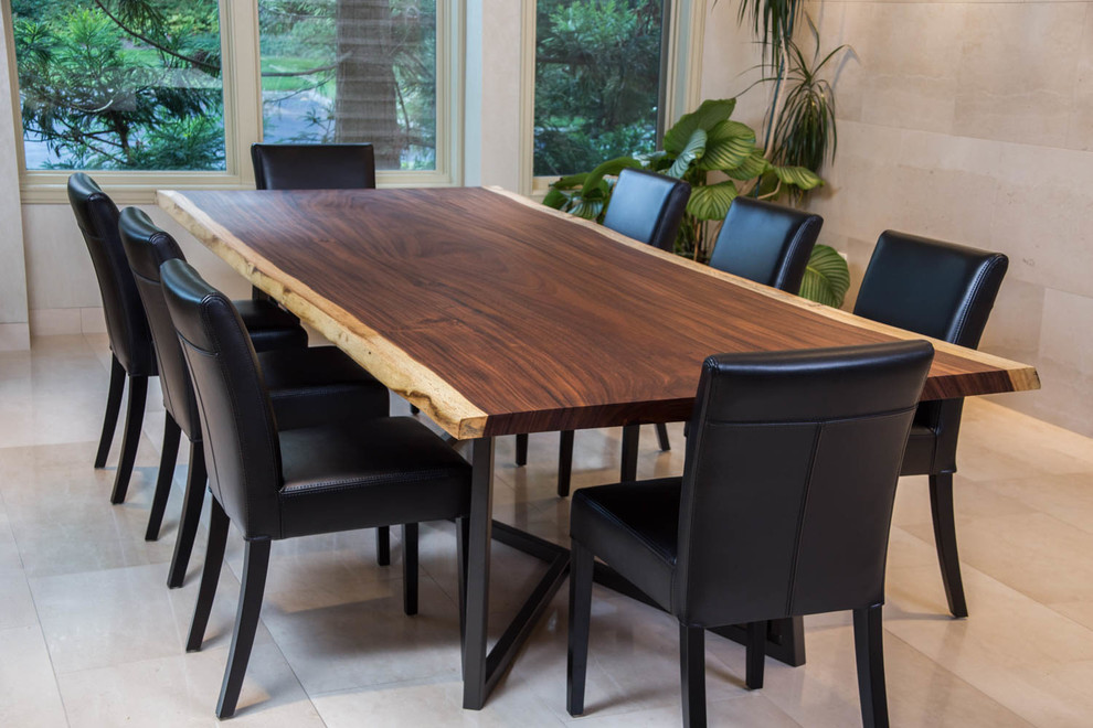 Guanacaste (Parota) Dining Table with Gruzeki Base - Contemporary ...