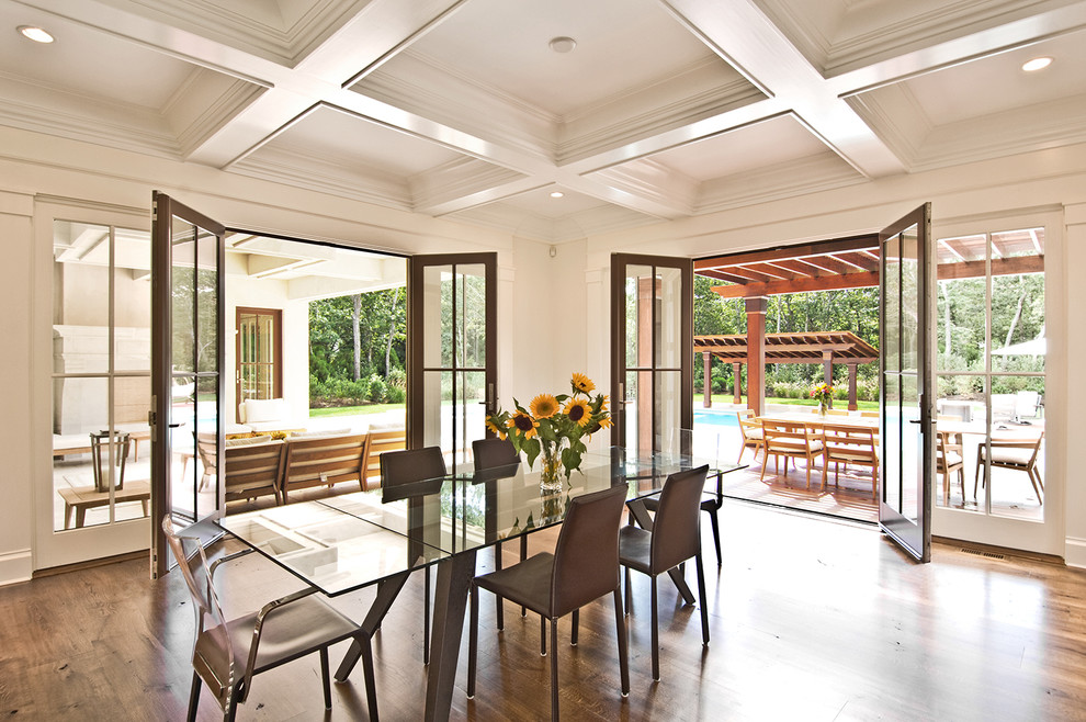 Heritage Wide Plank Flooring - Perello Builders - Contemporary - Dining ...