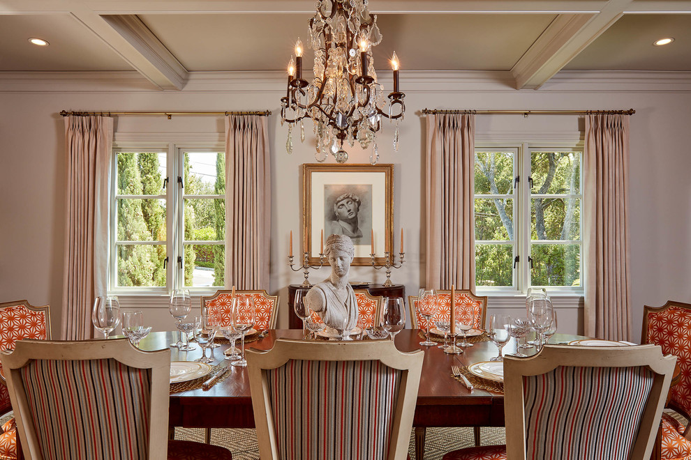 Hillsborough Colonial, CA. Liz Kahn Design - Transitional - Dining Room ...