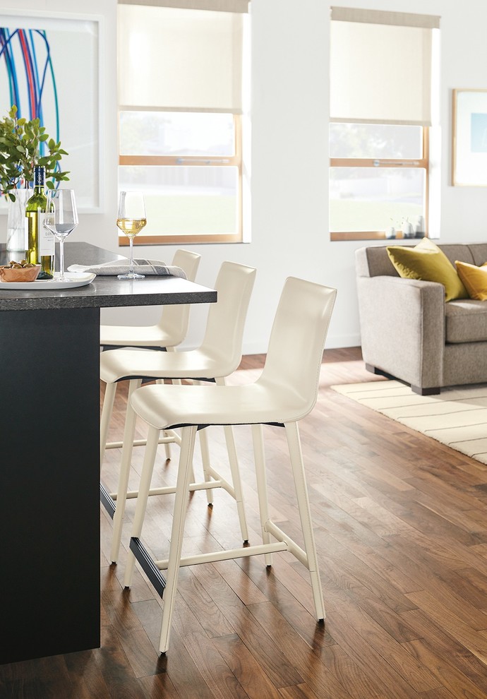 Hirsch Counter & Bar Stools with Leather Legs - Contemporary - Dining ...