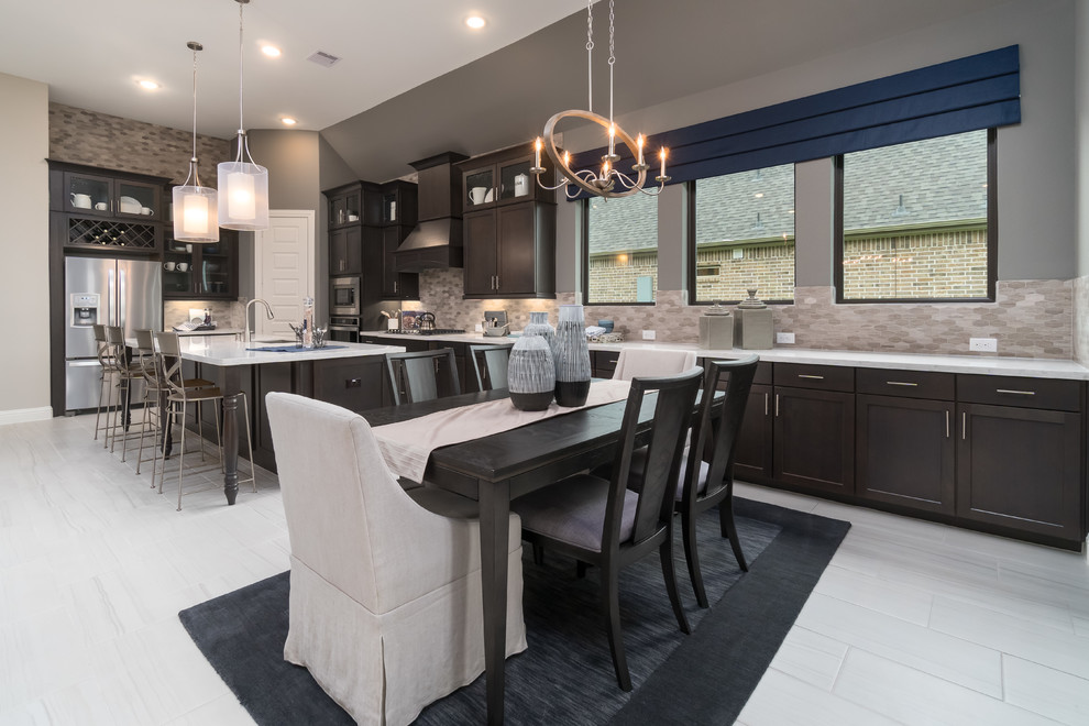 Houston, Texas | Katy Lakes - Classic Villanova Breakfast Area - Dining ...