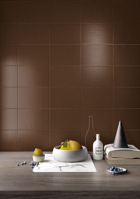 Imola Kiko - Wall Tile with Fabric Texture - Eclectic - Dining Room ...