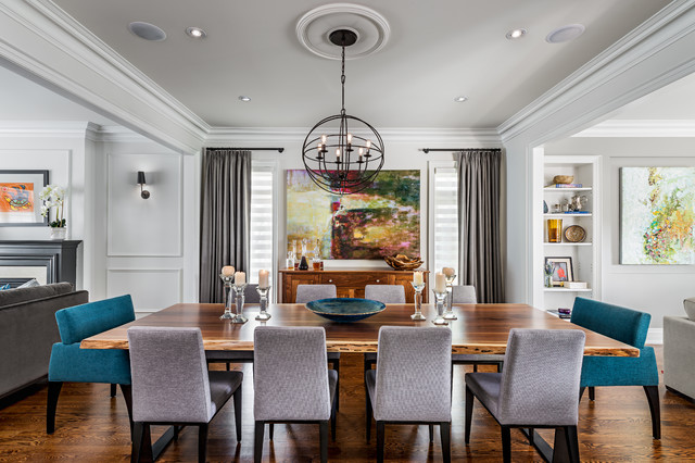 Jane Lockhart Modern Design in Traditional House - Fusion - Dining Room ...