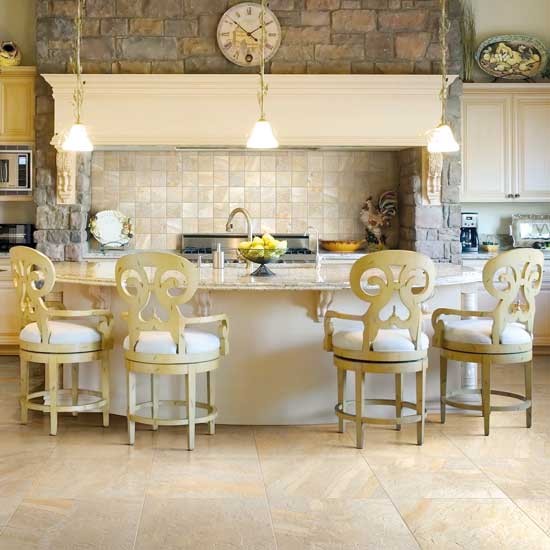 Kitchen Floor and Backsplash - Traditional - Kitchen - Charlotte | Houzz