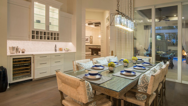 La Mora Model - Miromar Lakes - Coastal - Dining Room - by Design West ...