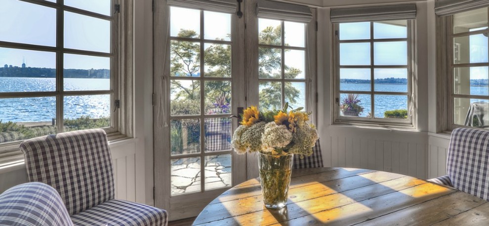 Lake House with Tram - Coastal - Dining Room - Seattle - by Demetriou ...