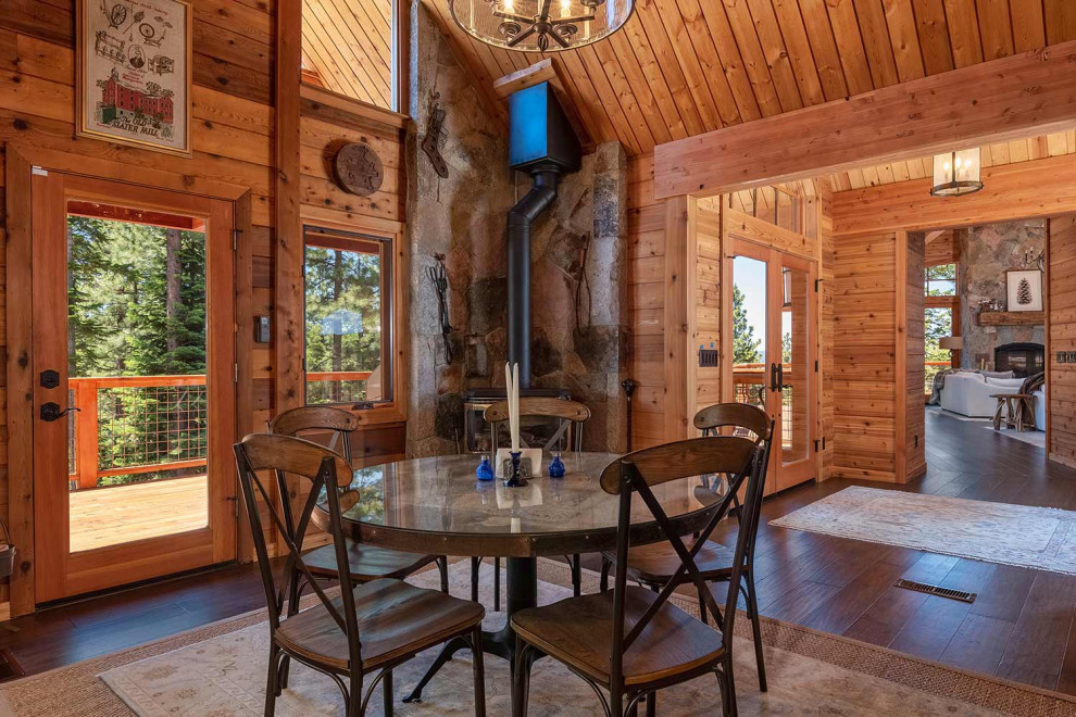 Lake Tahoe Cabin Compound - Rustic - Dining Room - Houston - by ROBERT ...