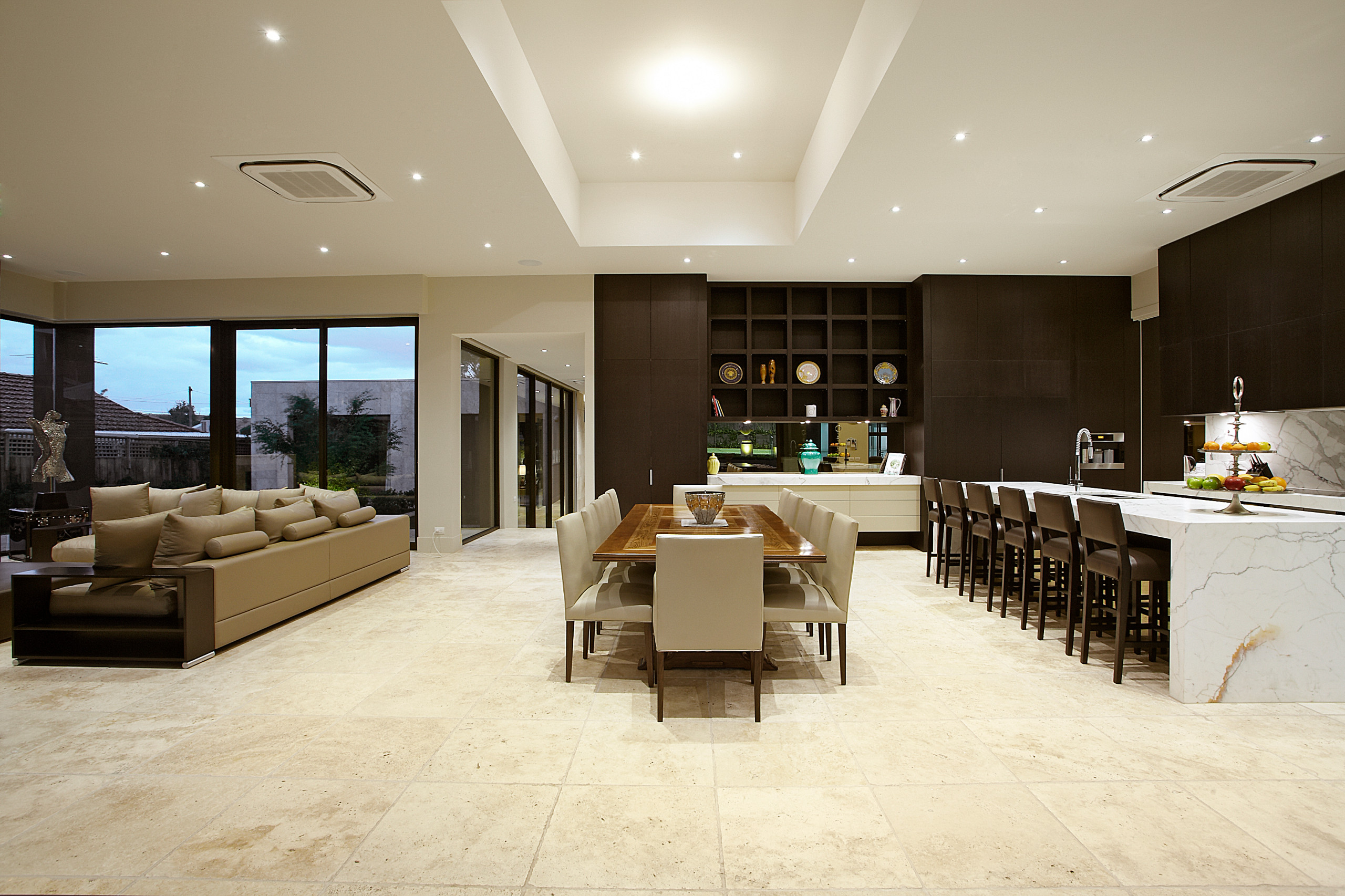 Open Plan Kitchen Dining Room Flooring Ideas Maanasthan