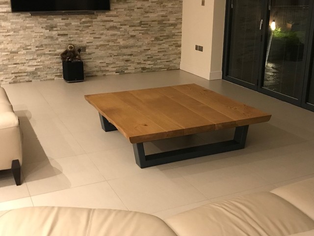 Large oak coffee table - Modern - Dining Room - London - by Abacus ...