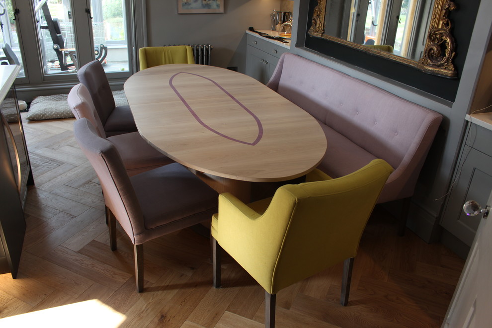 Limed Oak extending dining table - Contemporary - Dining Room ...