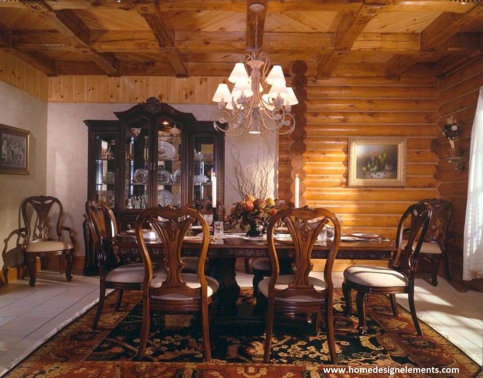 Log Home - Barna - Traditional - Dining Room - Other - by Home Design ...