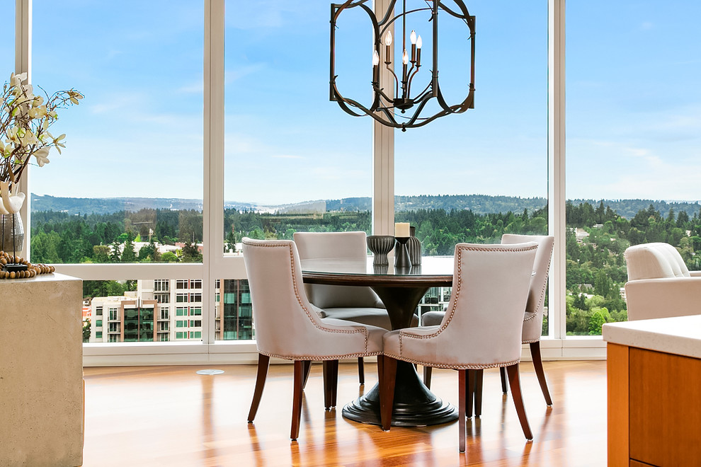 Luxury Contemporary Condo With Striking Views - Contemporary - Dining ...