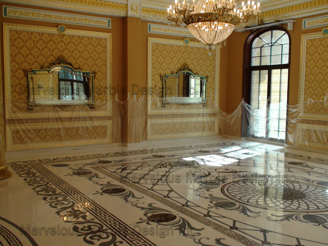 Luxury Custom Marble floor - Classique - Salle à Manger - New York ...