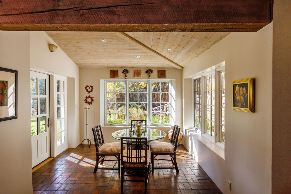 Luxury Mountain Home & Guest House - Southwestern - Dining Room ...