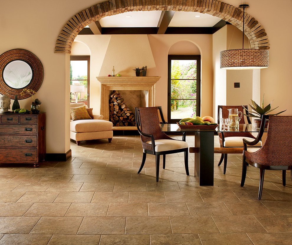 Luxury Vinyl Tile Dining Area - Southwestern - Dining Room - Columbus ...