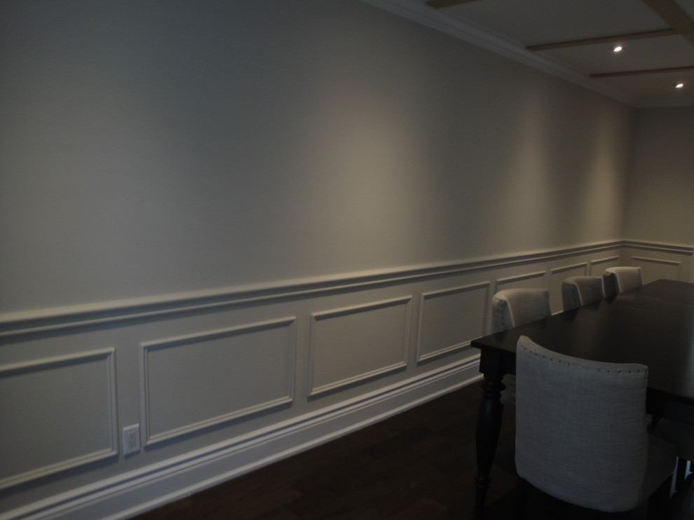 Markham Dining room Wainscoting, Panel Ceiling - Traditional - Dining ...