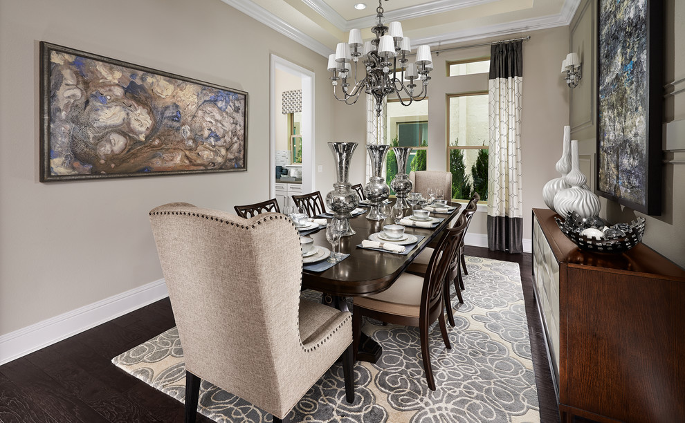 Model Home Interiors - Transitional - Dining Room - Orlando - by ...