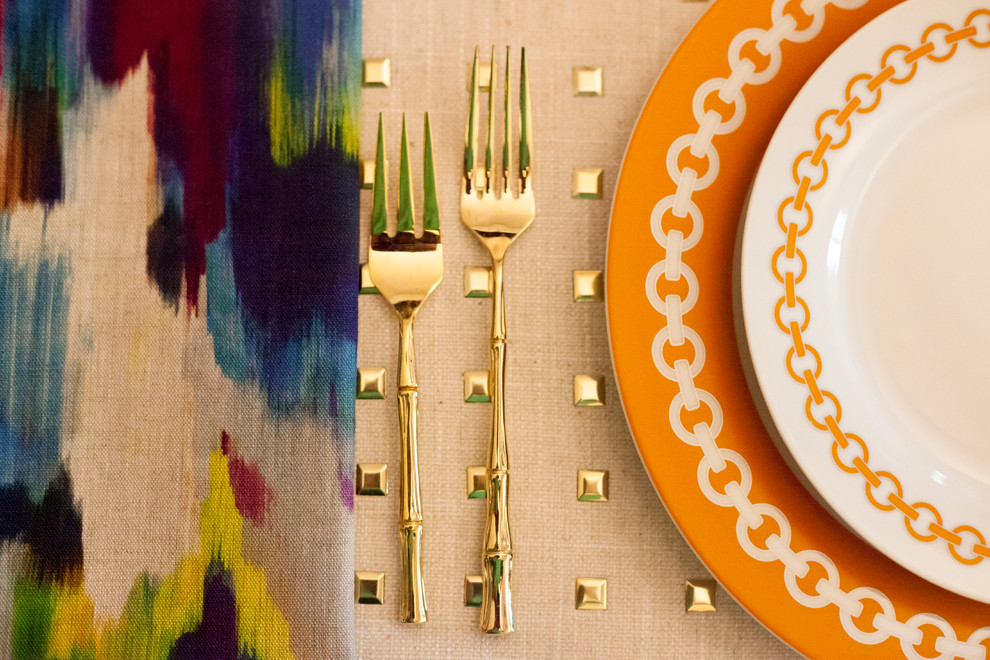 Modern Gold Table Setting - Modern - Dining Room - Charlotte - by Loom ...