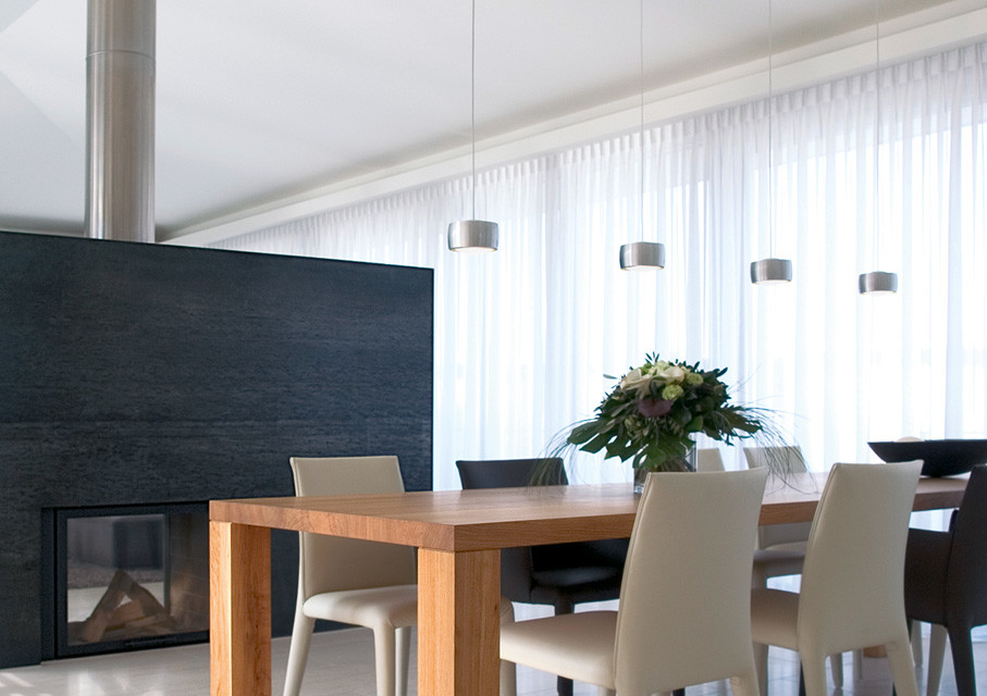 Modern home lighting layout using Grace collection - Dining Room ...