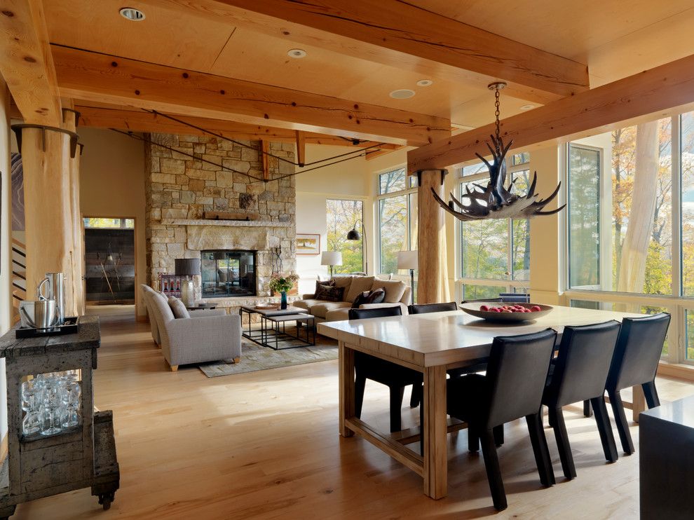 Mountainside Residence - Rustic - Dining Room - Burlington - by Maclay ...