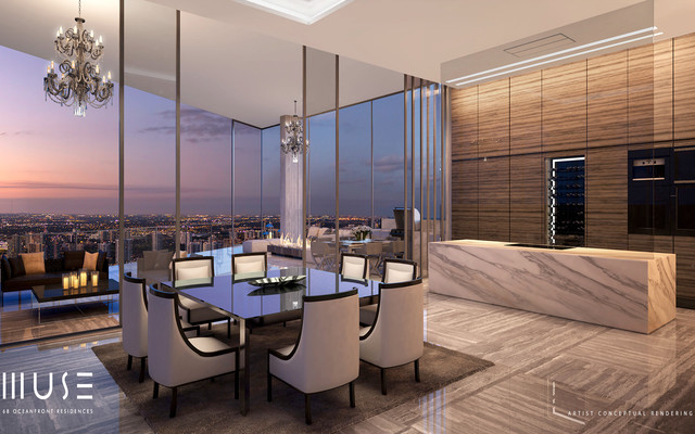 MUSE RESIDENCES - INTERIOR - Modern - Dining Room - Miami - by Million ...