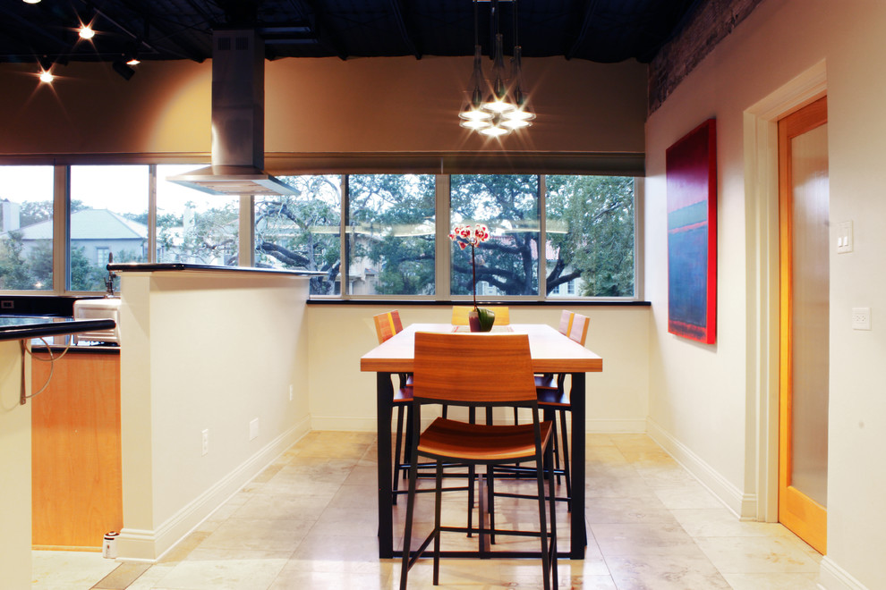 My Houzz: 1940s Modern House Becomes a Chic Nest - Moderno - Comedor ...