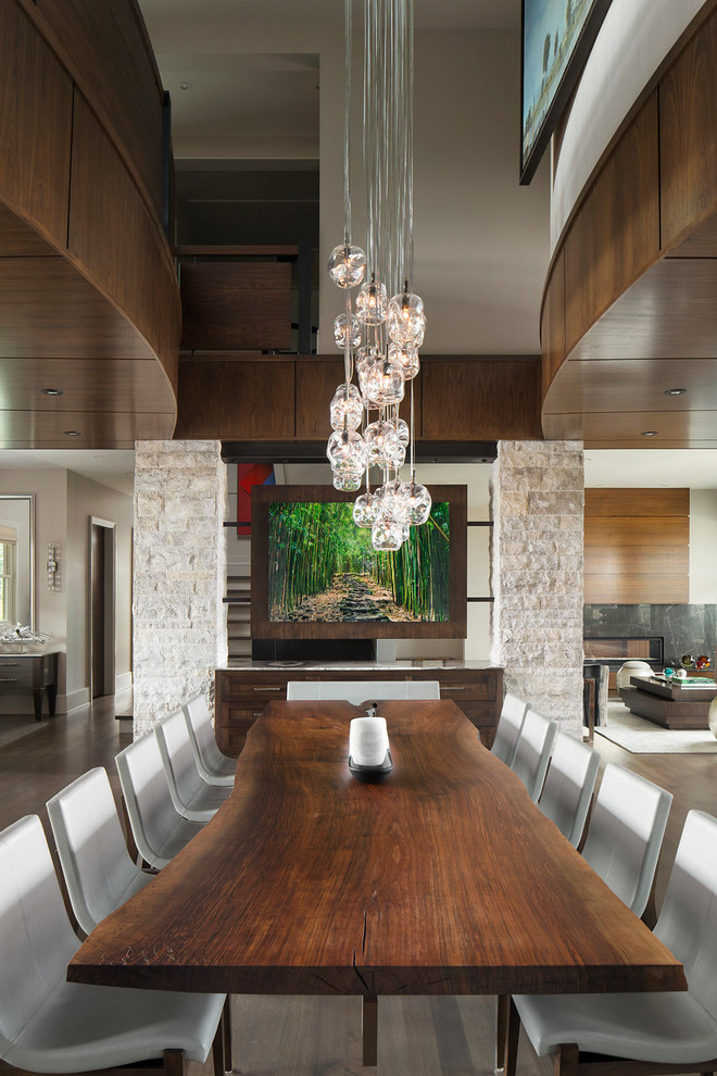 Natural Wood Dining Room Table - Traditional - Dining Room - Calgary ...